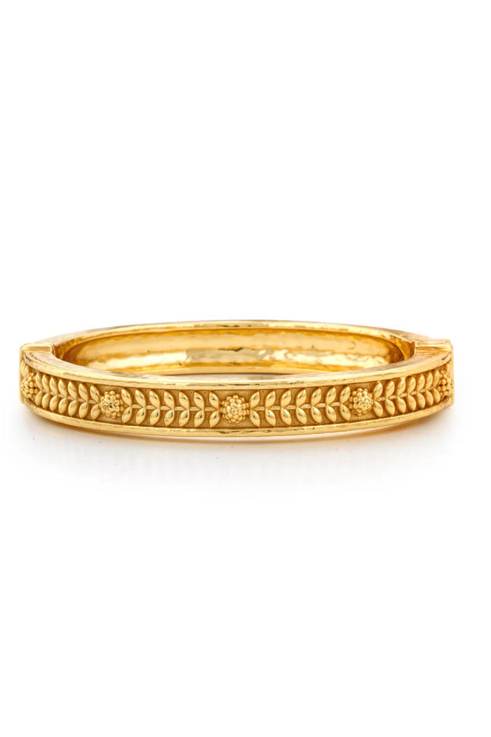 Berry Vine Hinged Bangle, S/M - Gold – The Birds Nest LA