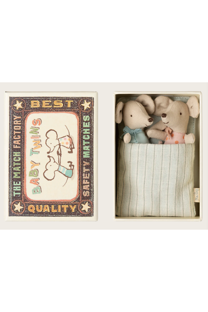 TWINS, BABY MICE IN MATCHBOX – The Birds Nest LA